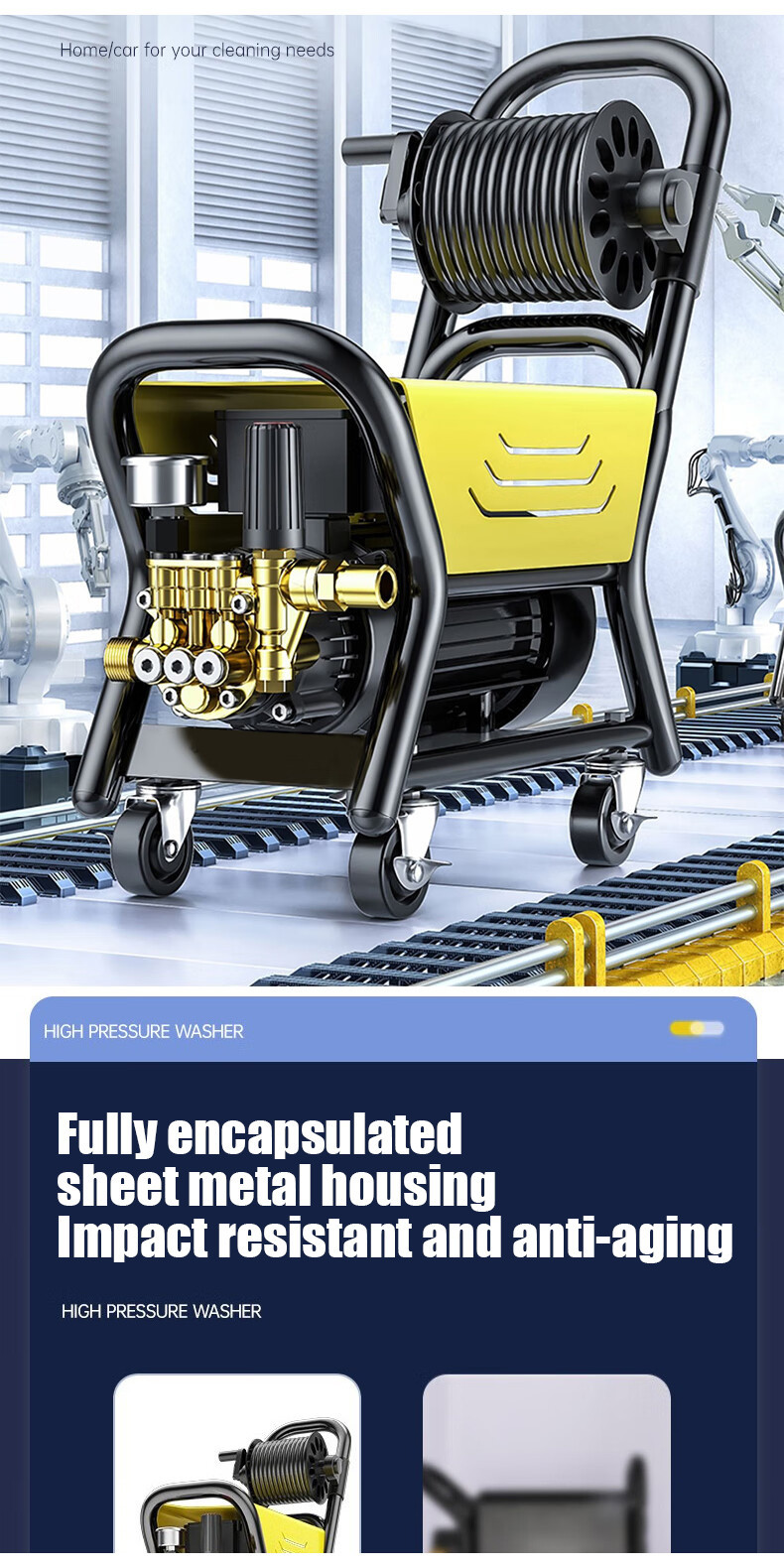 SOARFLY 5200W Water Jet High Pressure Washer Power Washer Pressure ...