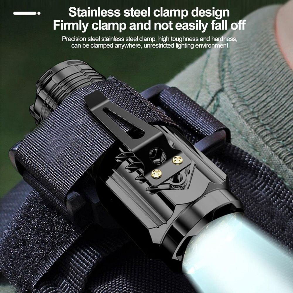 Mini LED Flashlight Rechargeable - Waterproof Heavy Duty Outdoor ...