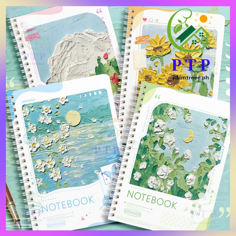 【Fast Delivery】1PCS-A5 Spiral Spring Notebook 60 Sheets Aesthetic ...