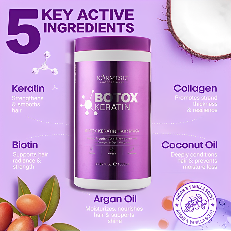 BUY 1 TAKE 1 1000ML Botox Keratin Hair Treatment Mask Collagen Hair ...