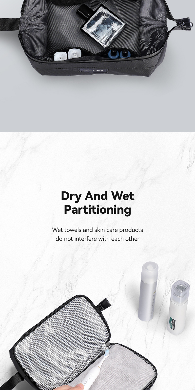 MARK RYDEN Toiletries Bag Travel Organizer Pouch | Shopee Philippines