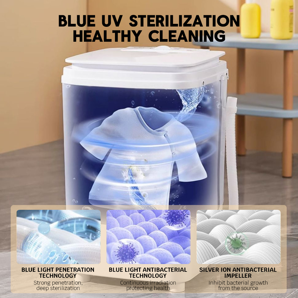 HOMEFUN Portable blue light sterilization washing machine Baby ...
