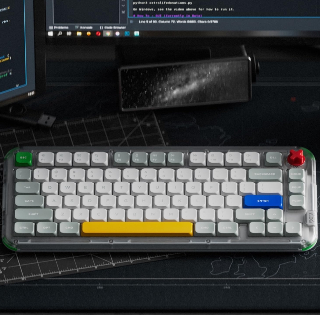nuphy Kick75 Wireless Low Profile Mechanical Keyboard with Volume ...
