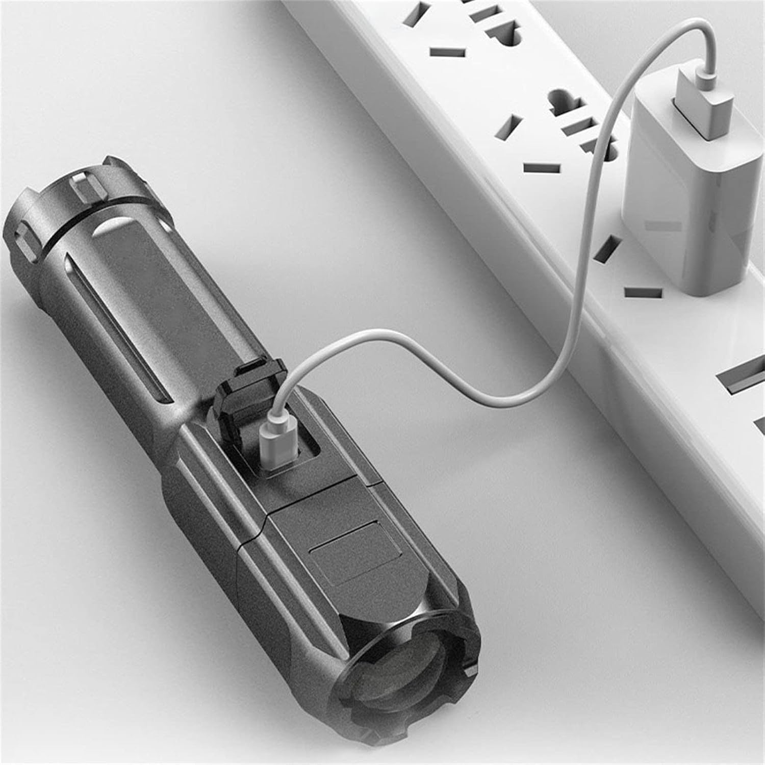 Super Bright Handheld Mini LED Flashlight With Near And Far Zoom, Beam ...