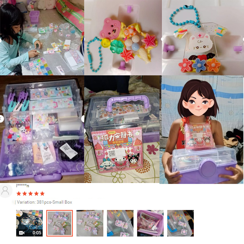 Ready Stock☚Guka Set 522Pcs Kids Toys Diy Keychain Girls Toys Handmade ...