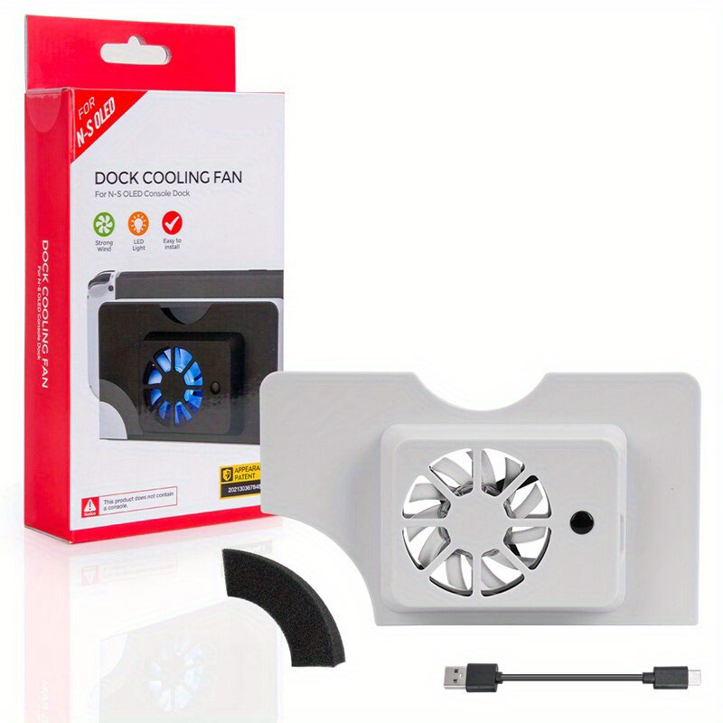 For Nintendo Switch Oled Accessories Cooler Base USB Cooling Fan ...