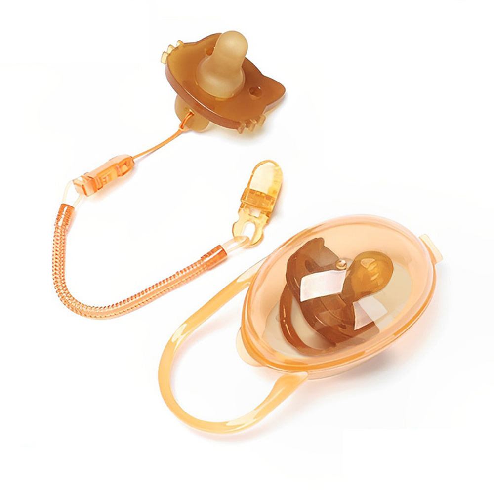 Dr.isla Baby Pacifier Set 0-6 Months BPA FREE With Chain And Soft ...
