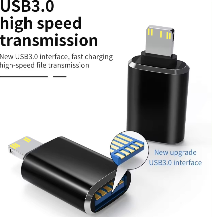 USB 3.0 OTG Adapter Suitable for IOS 13 Above IPhone 14 to 6s IPad Can ...