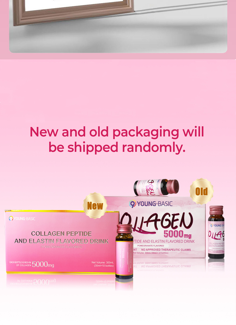 999 Collagen Peptide Oral Liquid 5000mg Elastin Drink with Tripeptide ...