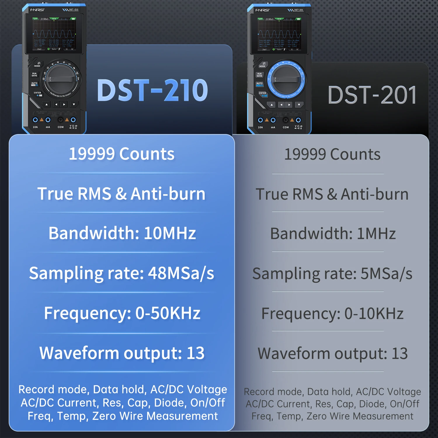 FNIRSI DST-210, 3 in 1 Electronic Repair Detection Tool, 19999 Counts ...