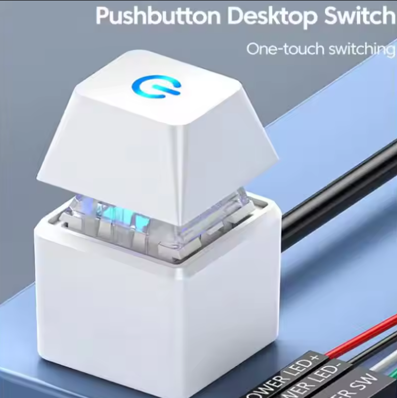 External PC Power Button Switch with 1.8m LED Extension Cable for ...
