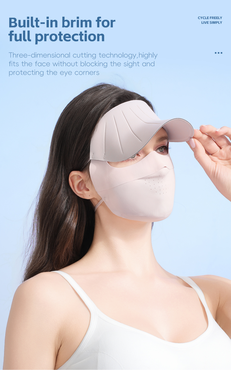 WEST BIKING Sunscreen Mask Bike Full Face Mask Anti-Ultraviolet ...