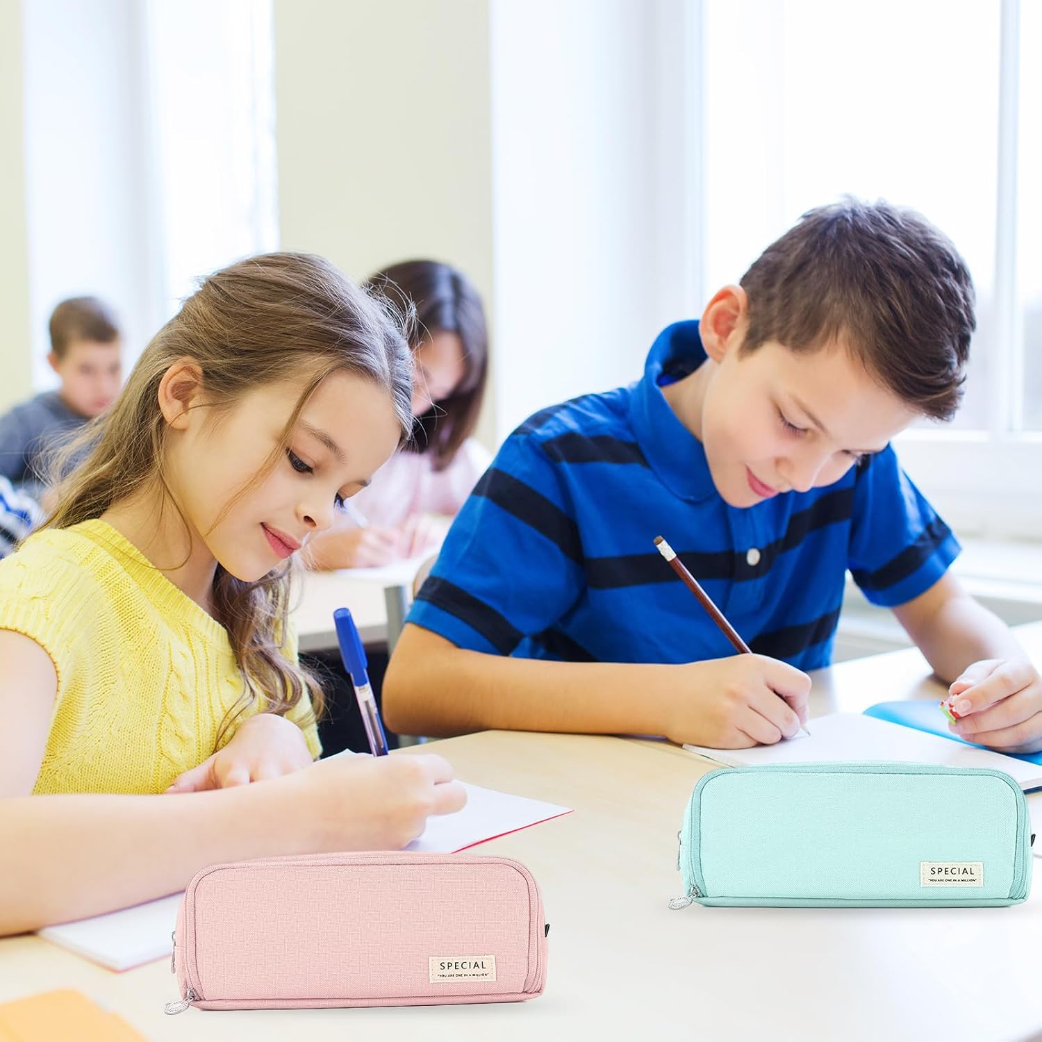 Multi-Compartment Pencil Case - 3 Colors Available, Lightweight ...
