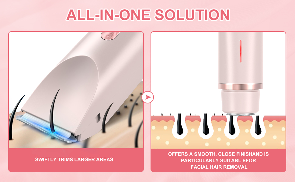 Electric Shaver for Women, 2-in-1 Electric Razor for Womens Legs ...