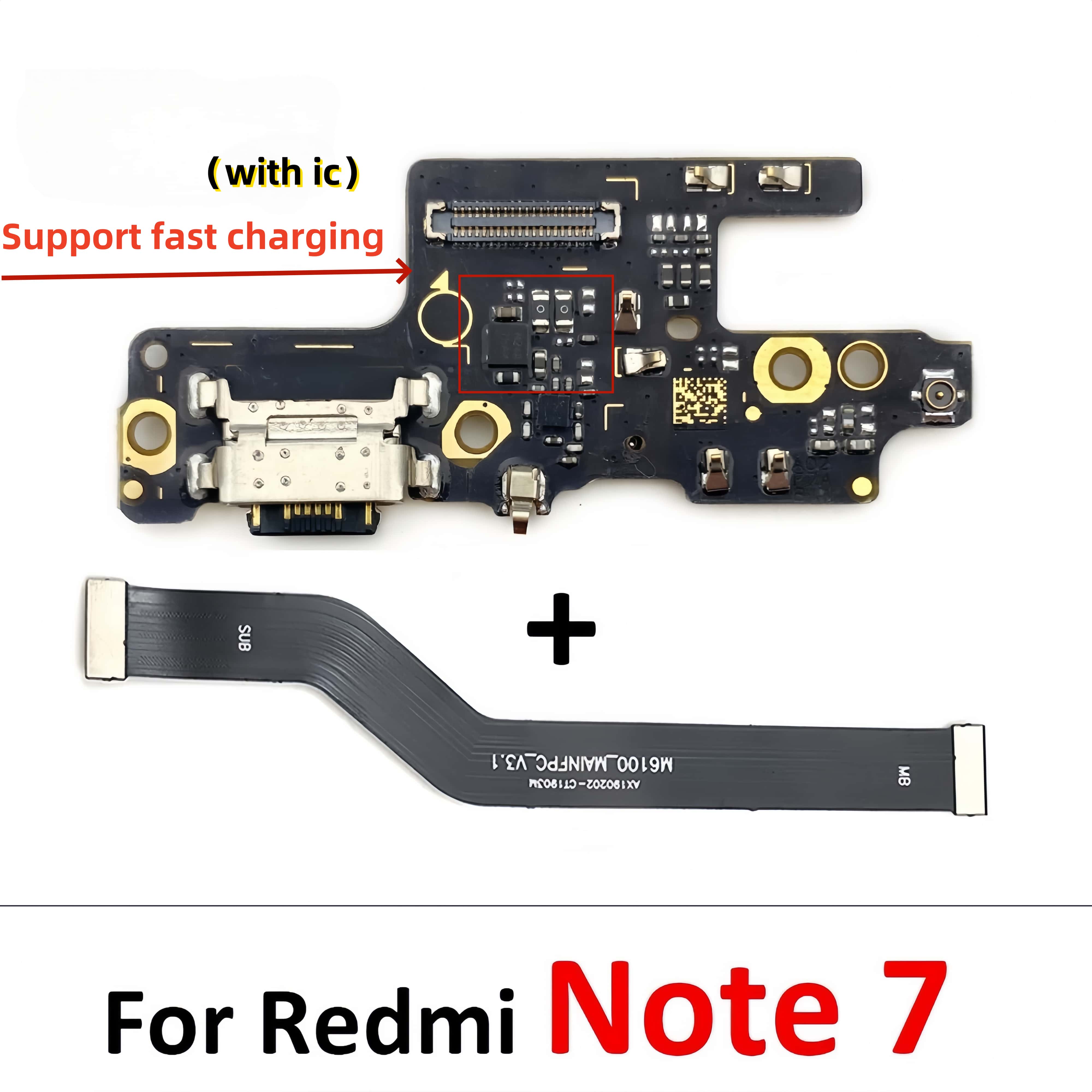 For Xiaomi Redmi Note 7 8 8T 9 9s 10 10s 11 12 Pro Plus 4G 5G USB ...