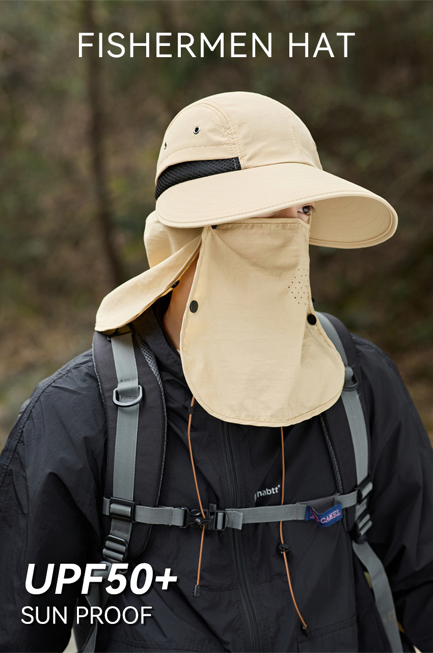 MENSPE Unisex Summer UPF 50+ Sun Protection Hiking Hat Quick-drying ...