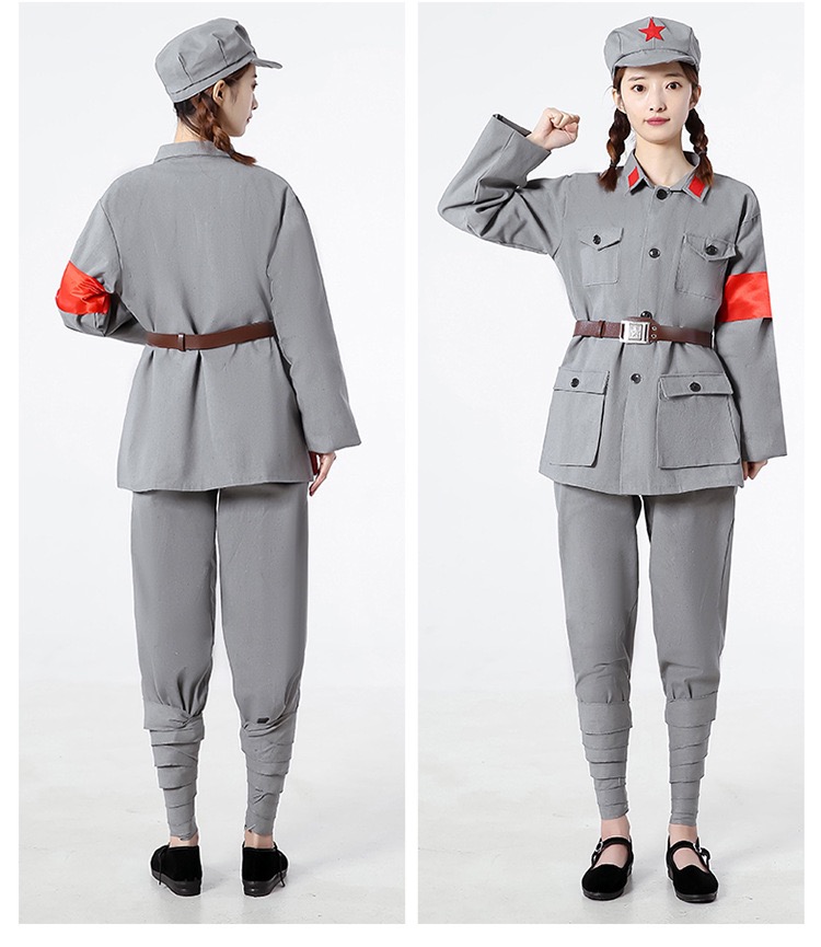 Adult Children's Red Army Eighth Route Army Costume Anti-US Aid Korea ...