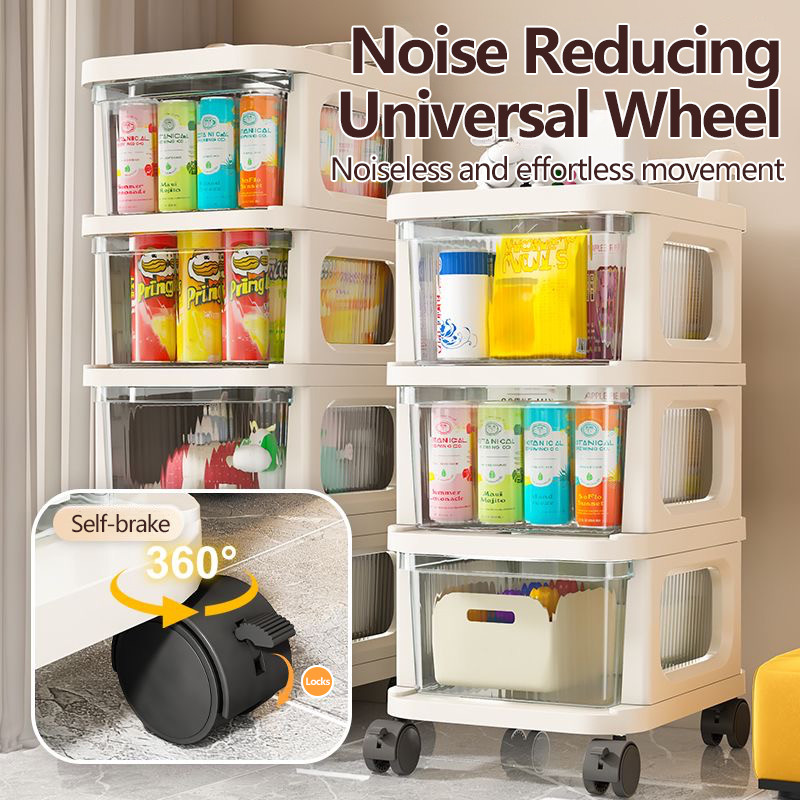 Multi-layer Storage Drawer Trolley Cart Organizer Moving Organizer ...