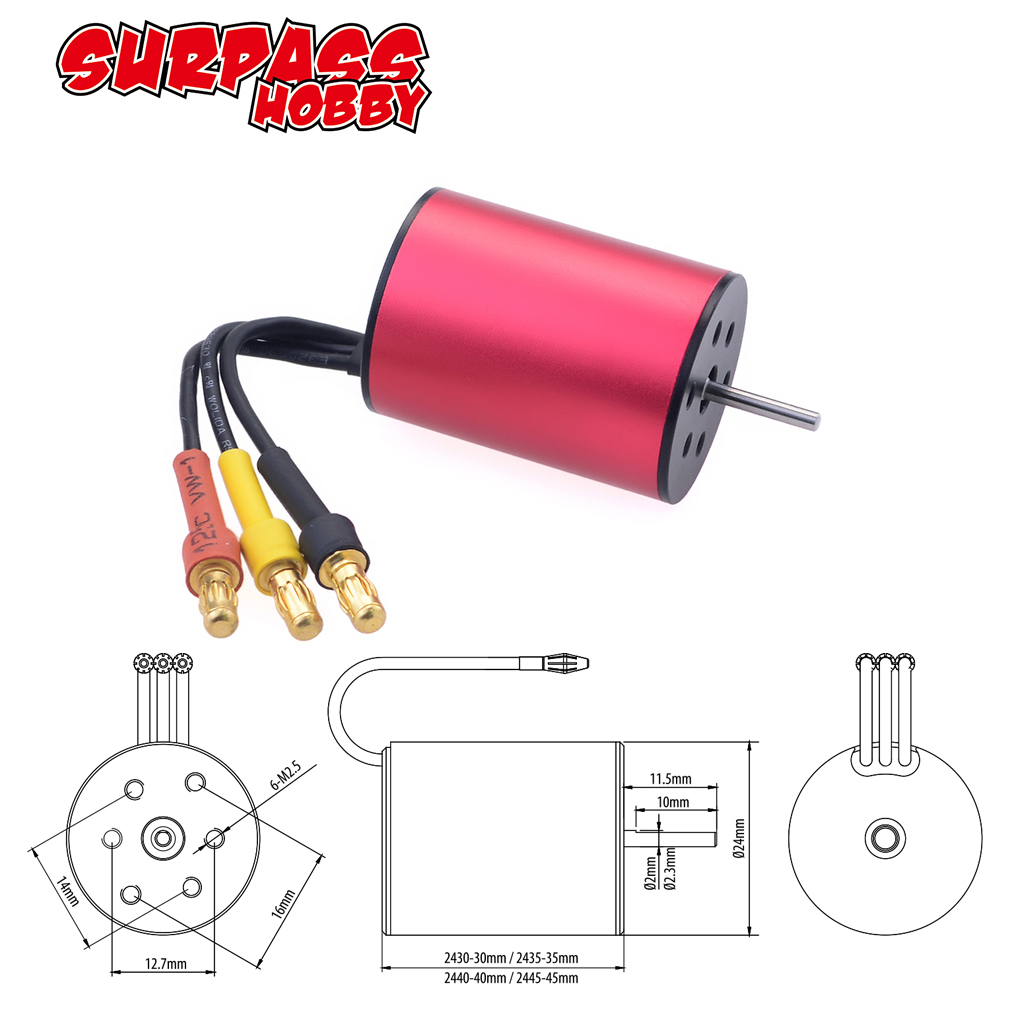 SURPASS HOBBY 2030 2040 2430 2435 2440 2445 2.0mm 4500KV 6500KV 7200KV ...