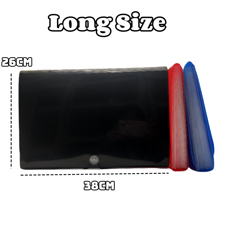 Long Expanding File Folder Document Storage Buckle Hanging Rope Organ ...