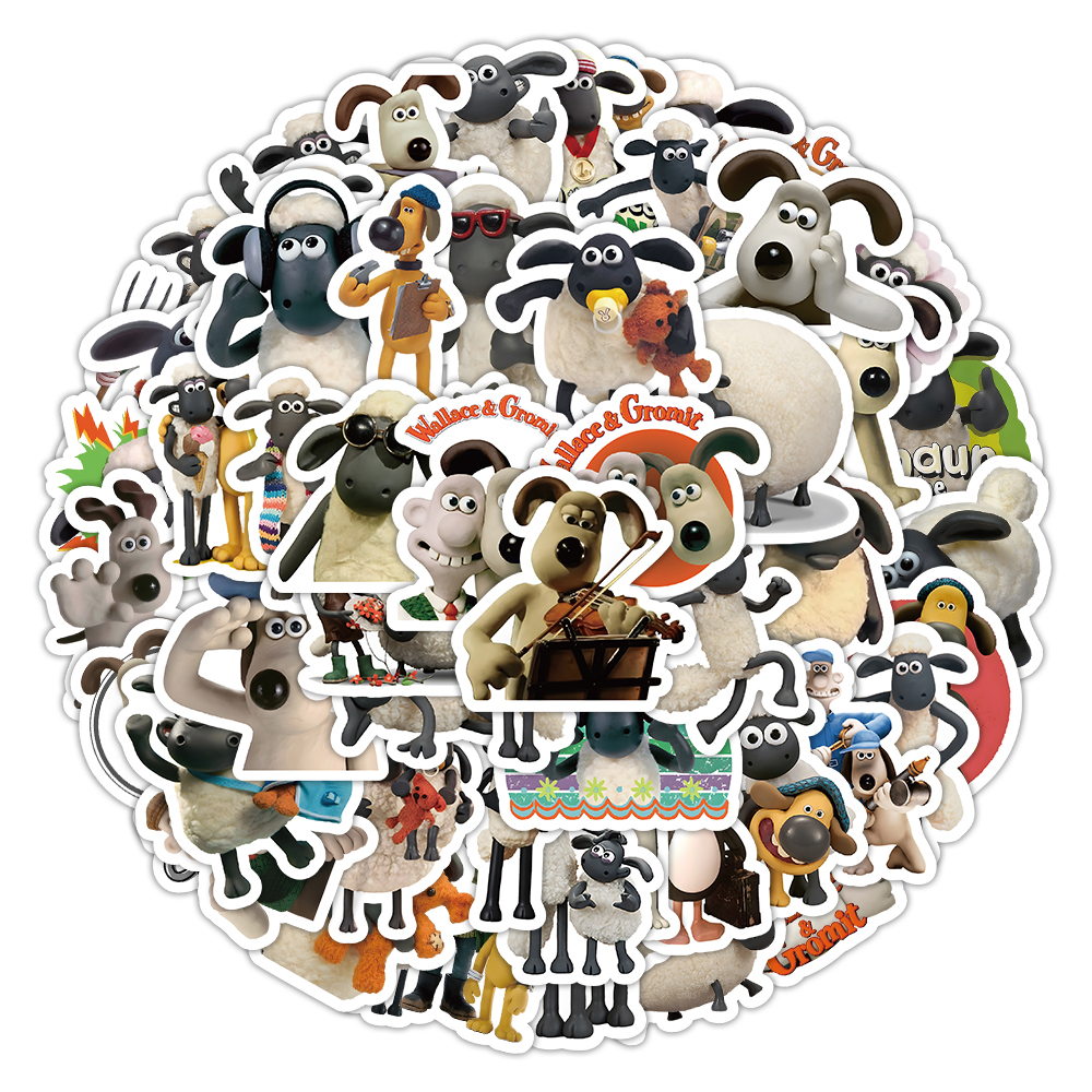 60 Pieces Super Invincible Headmaster Dog, Shaun the Sheep Cute Cartoon ...