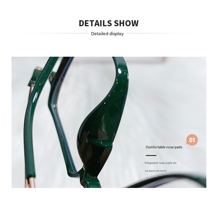 2025 Korean Style Large Frame Photochromic Glasses with Transition ...