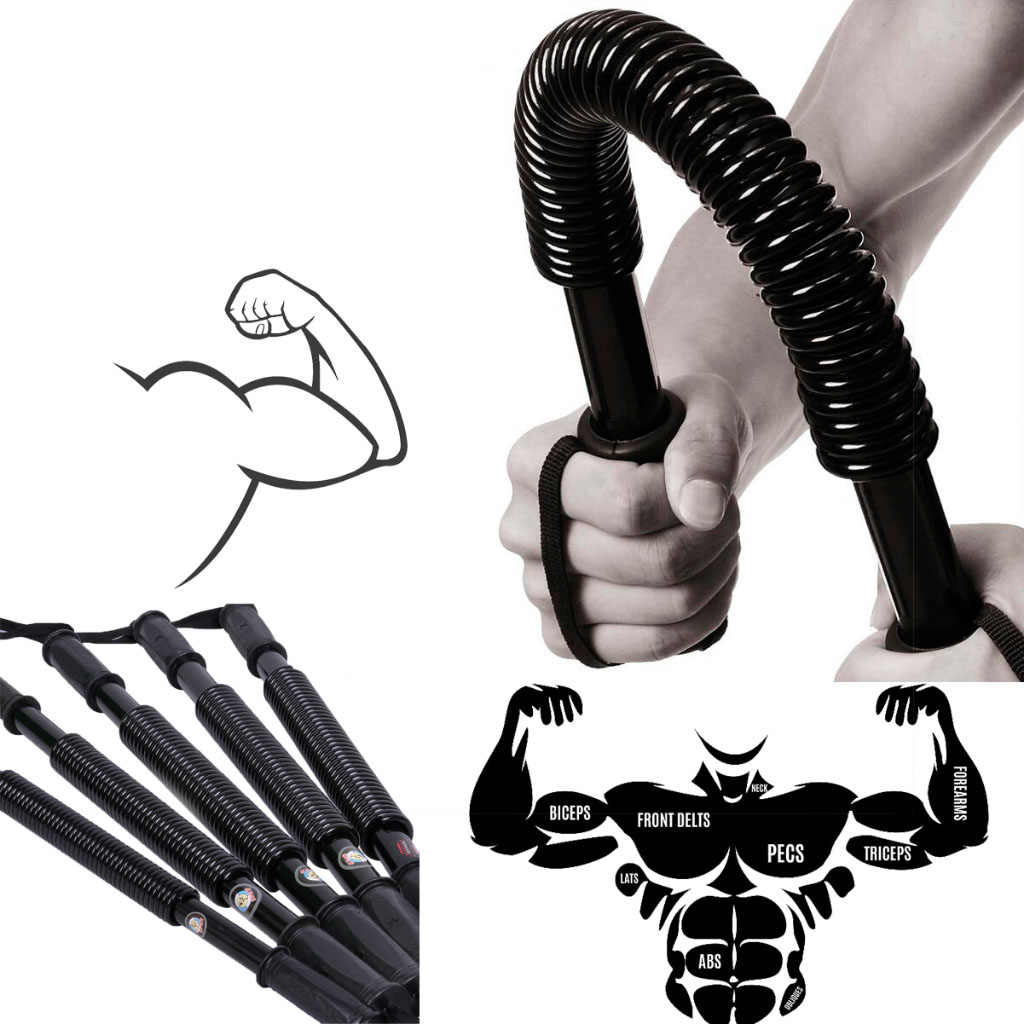 Power Twister Arm Bar Spring Arm Strength Training Power Arm Twister ...