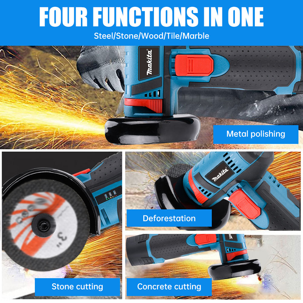 MAKITA 1500W Electric Tools Mini Angle Grinder Portable Polishing ...