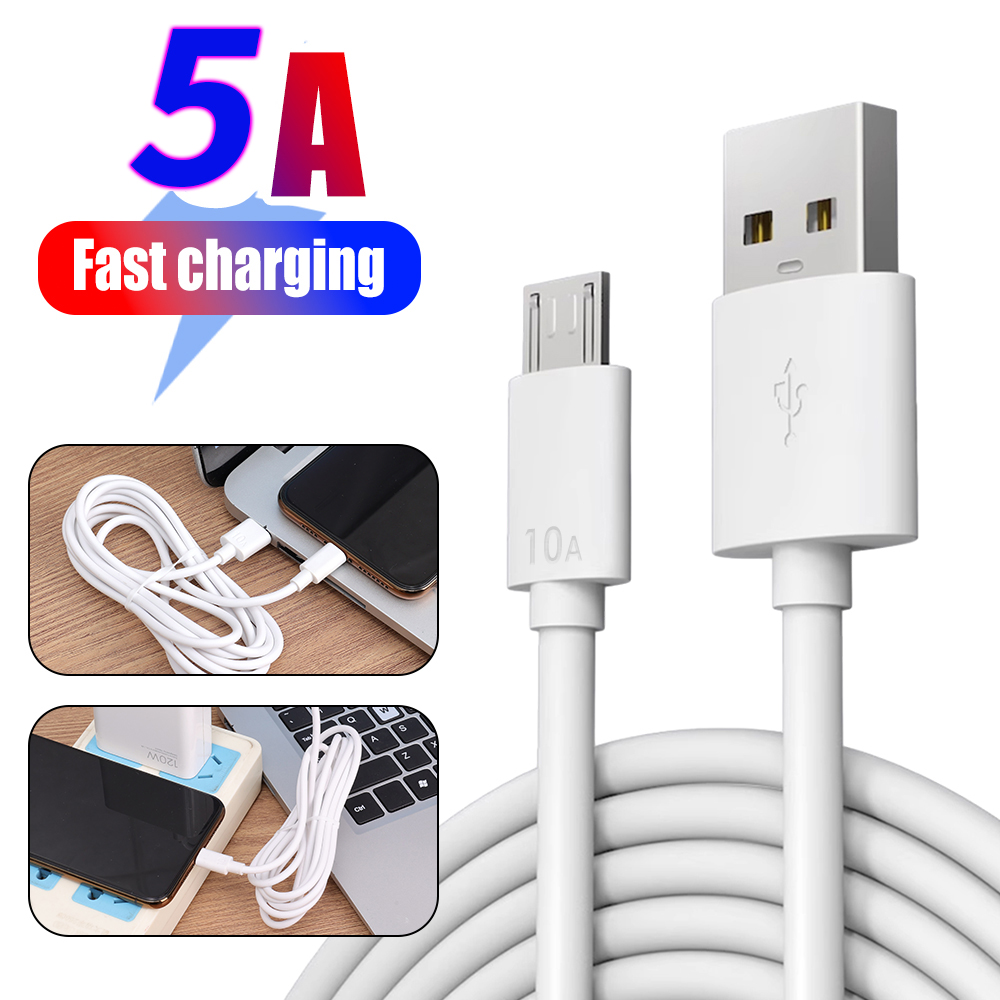 USB Micro Cable 5A Fast Charge Data Cord Android Mobile Phone ...