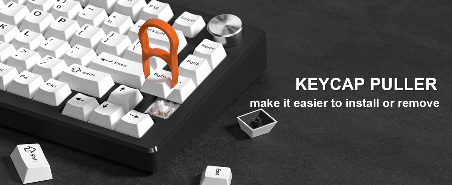 Pure White PBT Double Shot 138 Keys Cherry Profile Custom Keycaps for ...