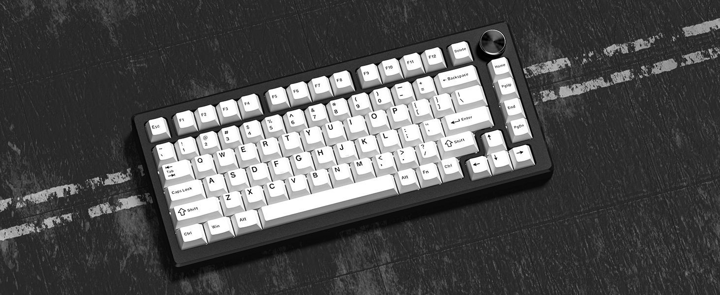 Pure White PBT Double Shot 138 Keys Cherry Profile Custom Keycaps for ...