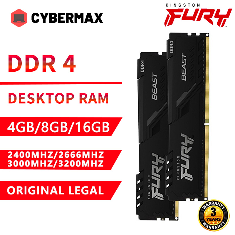 Cybermax FURY Beast DDR4 RAM Desktop 8GB/16GB 2666Mhz/3200Mhz DIMM Game ...