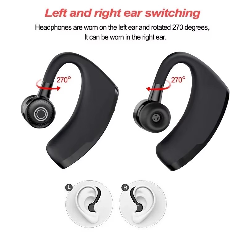 V9 Bluetooth Sport Wireless Headset With Mic HD Stereo Music Hands-Free For Business And Car ...