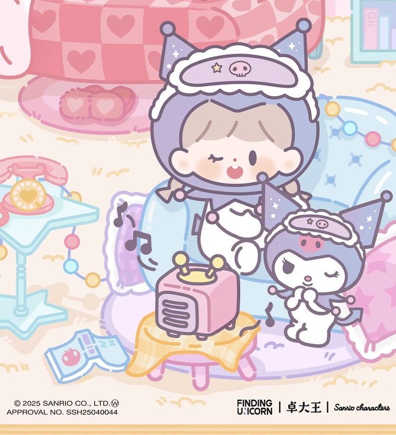 TOPTOY King Zhuo Sanrio Family Good night prepare a blind box figure ...