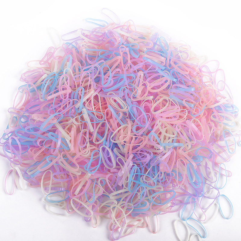 500PCS No Tangle Hair Ties for Girls Soft Elasti c Ponytail Holders ...