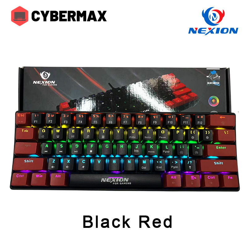 Nexion Mechanical Keyboard With Blue Switch Hot Swappable RGB Portable ...