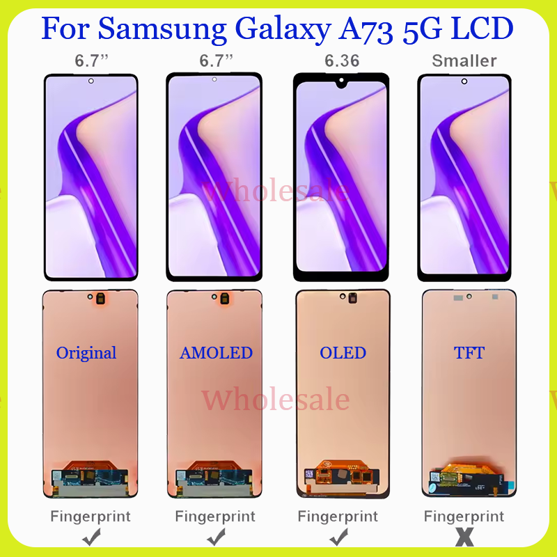 OEM AMOLED For Samsung Galaxy A73 5G LCD Display Touch Screen With ...