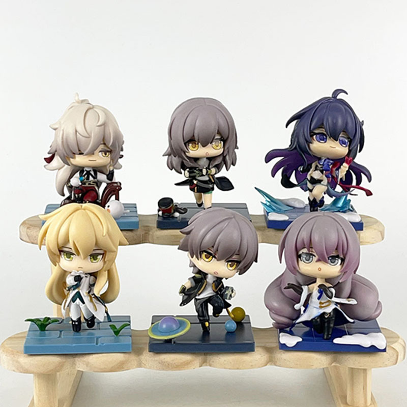 6Pcs Honkai: Star Rail Dan Heng Welt Yang Himeko Mihoyo Official Cute ...