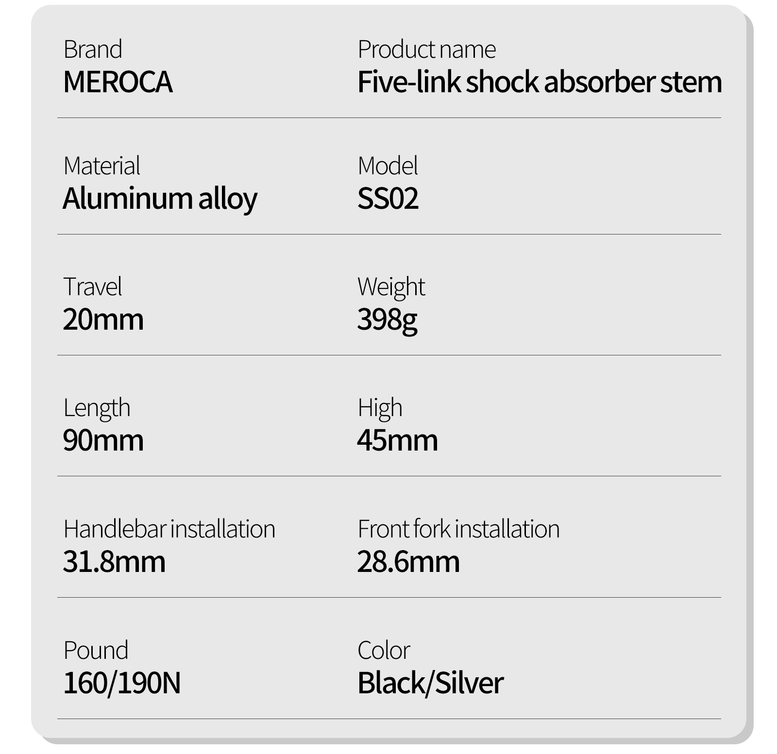 MEROCA Mountain road off-road shock absorber bar with 5-link bicycle ...