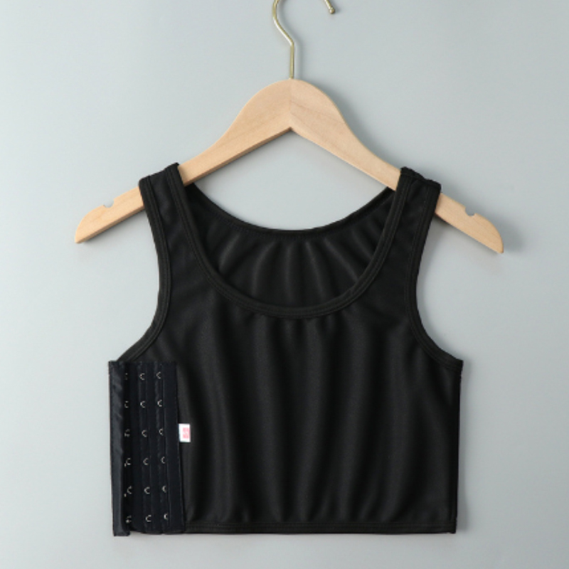 FTM Transgender Chest Binder - Adjustable Hook & Pullover Compression ...