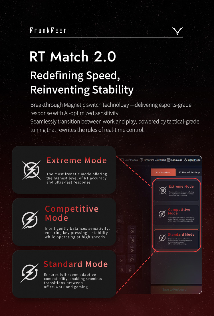 DrunkDeer A75 Ultra HE Gaming Keyboard, 8K Rapid Trigger Keyboard, QIAN ...