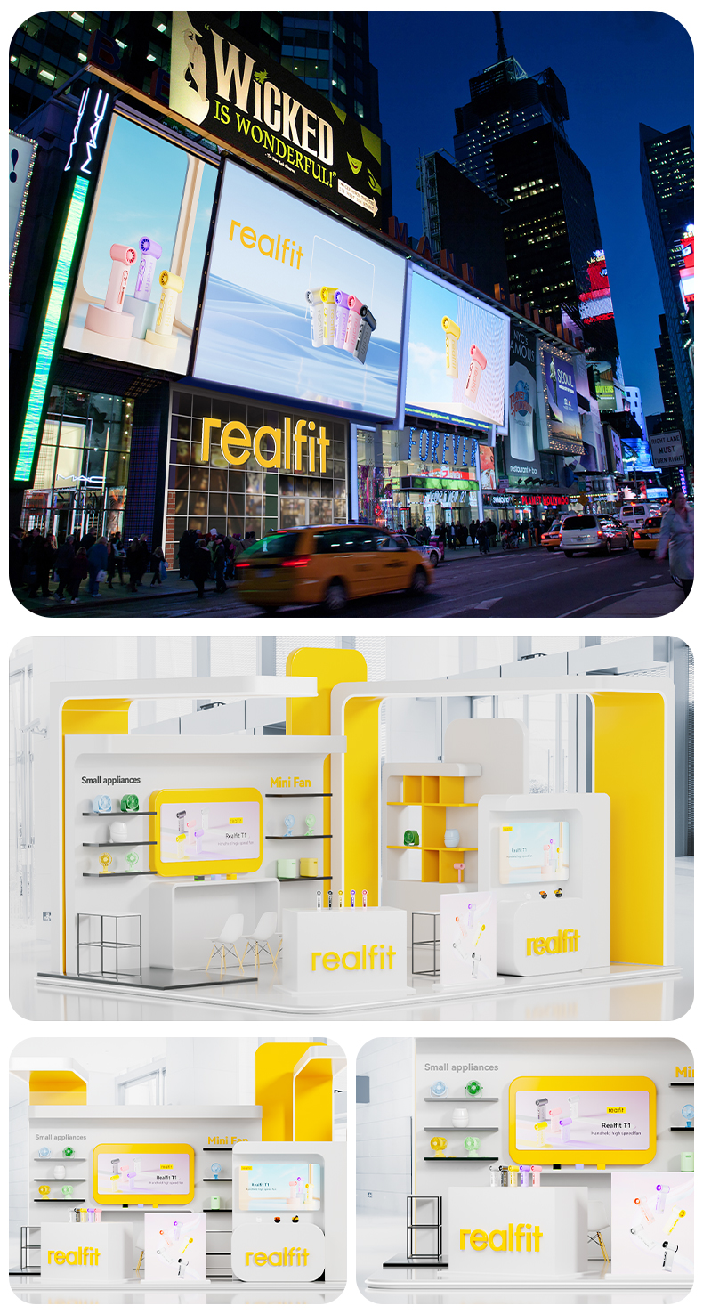 Realfit T1 Handheld Fan 199 Levels Wind Speeds Turbo Mini Fan ...