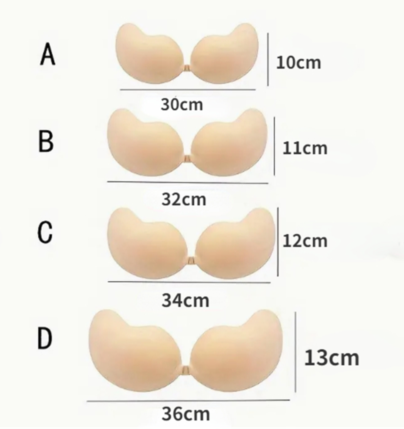 Wing Bra - Mango Silicone Nipple Covers Thin, Invisible & Breathable Breast Stickers (A-D Cup ...