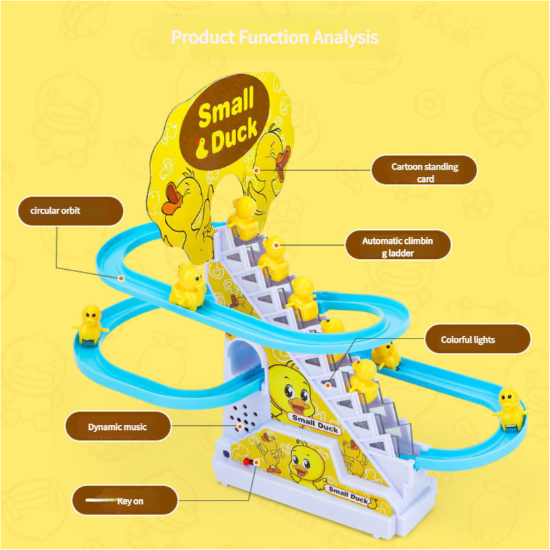 Random - delivery Duck & Penguin Track Set Toy - Musical Slide and LED ...