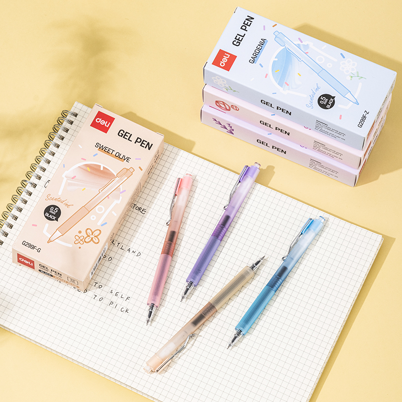 Deli Scented Gel Pen Fragrance Press Pen Neutral Pen 0.5mm ST Head ...