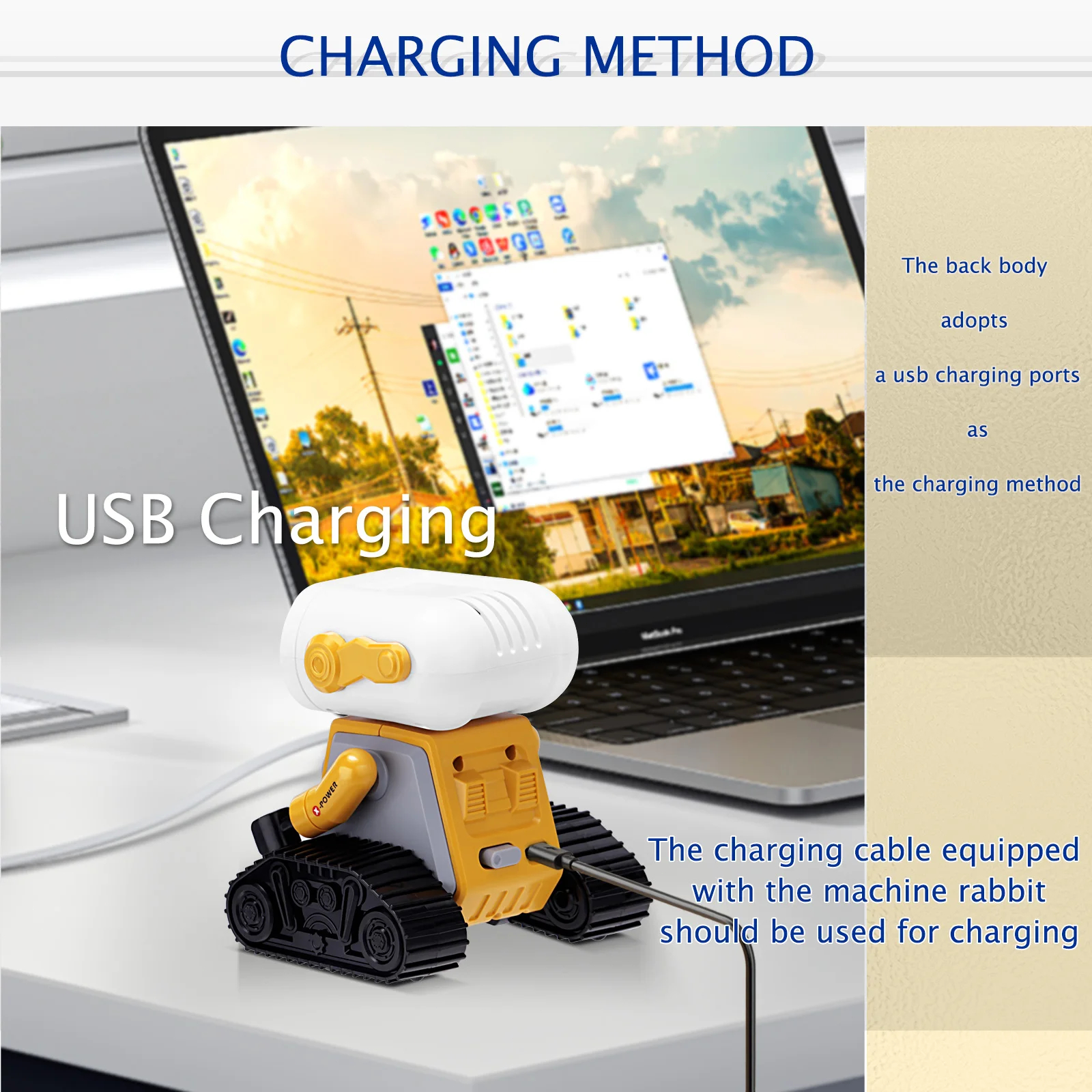 RC Intelligent Robot Wali Rabbit Robot Toy Gesture Sensing Simulation ...