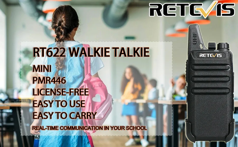 Retevis RT622 Mini 2 Way Radio Professional CTCSS/DCS PMR446 USB ...
