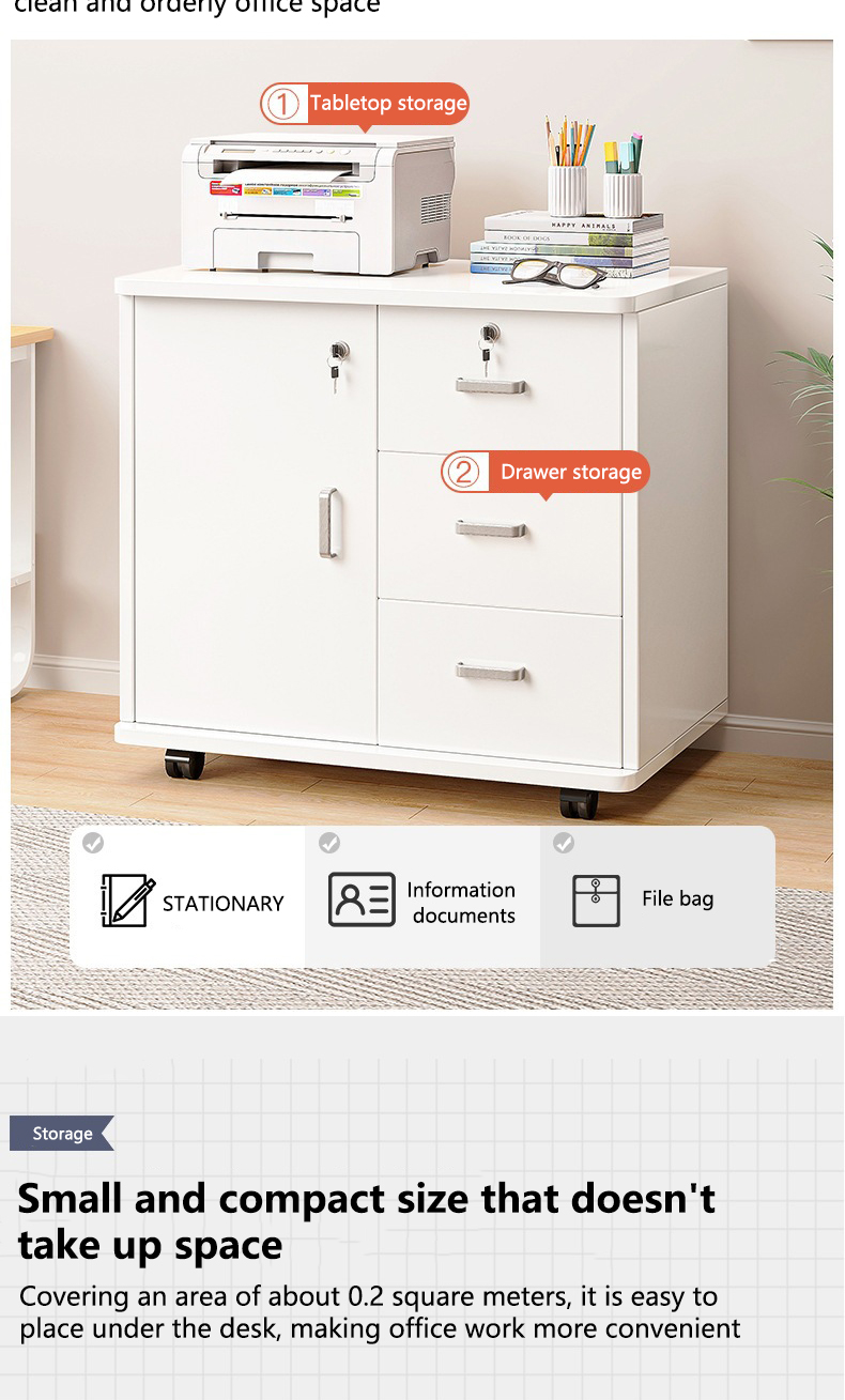 Home Office File Cabinet With Lock Wooden Bedside With Drawers Moving ...