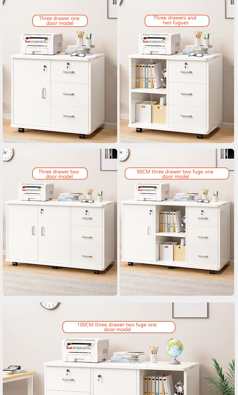 Home Office File Cabinet With Lock Wooden Bedside With Drawers Moving ...