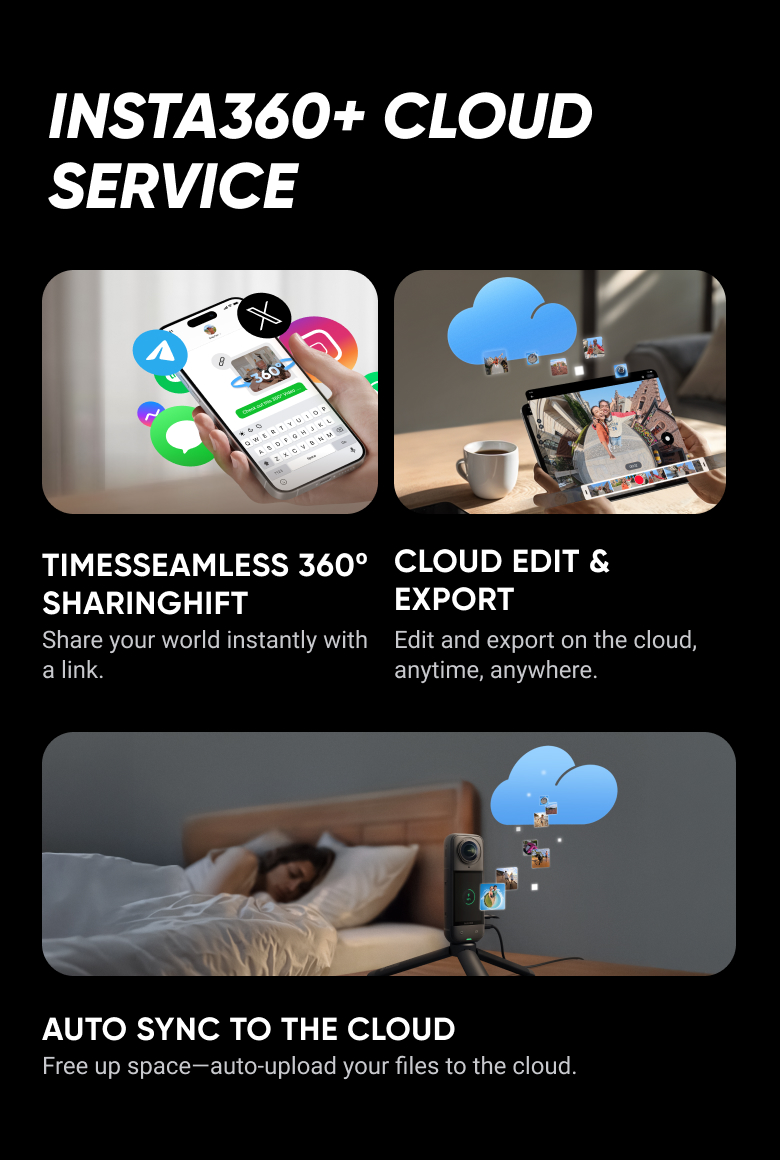 Insta360 X5 - Waterproof 8K 360° Camera, Leading Low Light, Invisible ...
